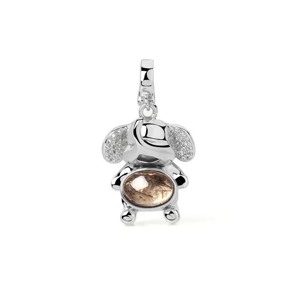 FREQNC ATELIER Mini Elephant Charm Silver Super Seven - Gray