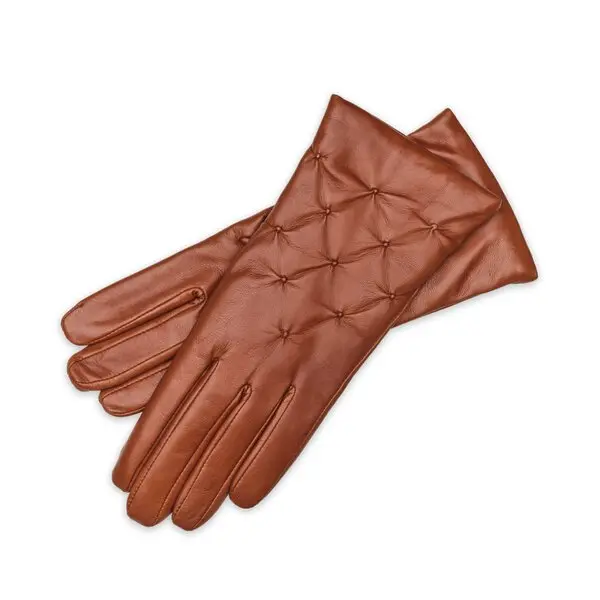 1861 GLOVE MANUFACTORY Firenze Nappa Leather Gloves In Tabacco - Brown