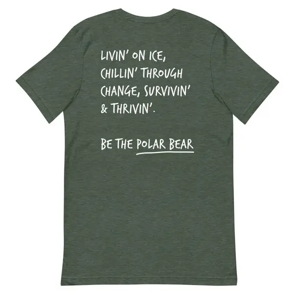 ANCHOR & CREW Forest Think Ocean" Embroidered Cotton T-shirt - Green