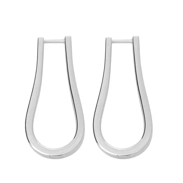 LUCY QUARTERMAINE Solid Sterling Petal Hoops Extra Large - Silver