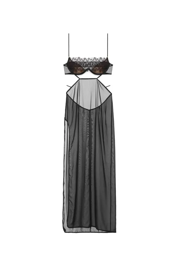 GOD SAVE QUEENS Stardust Maxi Dress - Black