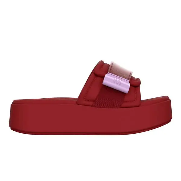 Melissa Free Fuzzy Slide Platform - Red