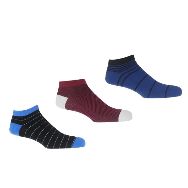 PEPER HAROW - MADE IN ENGLAND Trainer Socks Bundle Dash, Lux & Retro - Black/red