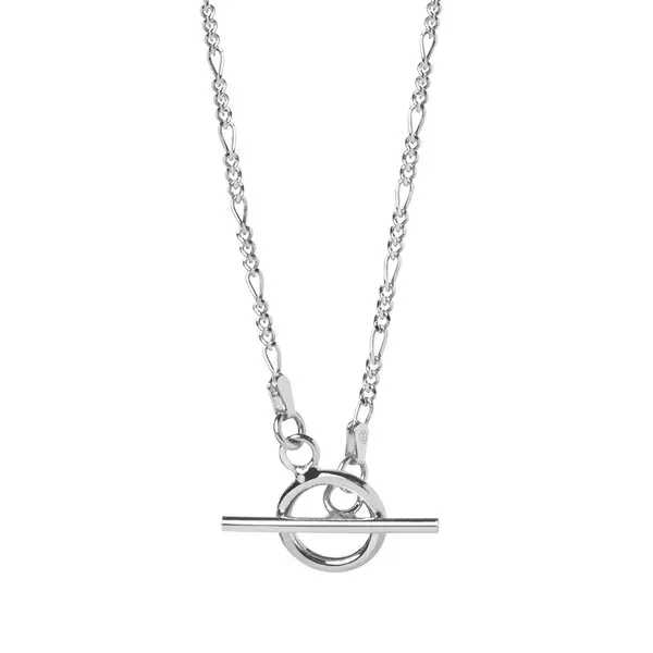 MURU T Bar Figaro Necklace - Silver