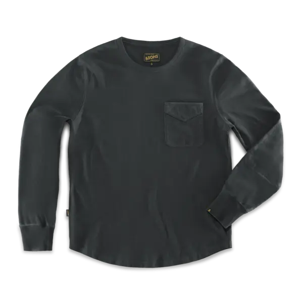 &SONS TRADING CO Switchman Long Sleeve Top Fade - Black