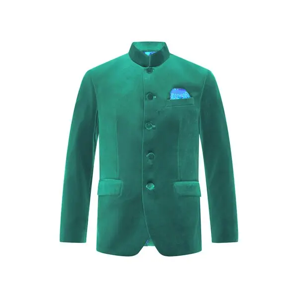 BEATRICE VON TRESCKOW Sage Mughal Velvet Jacket - Green