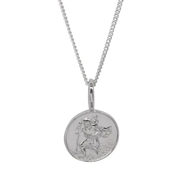 KATIE MULLALLY St Christopher Necklace - Silver