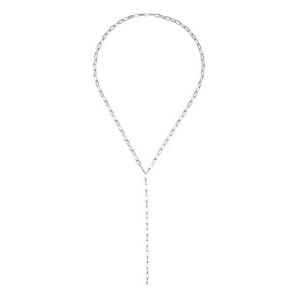 EDGE ONLY Oval Link Necklace 60cm Sterling - Silver