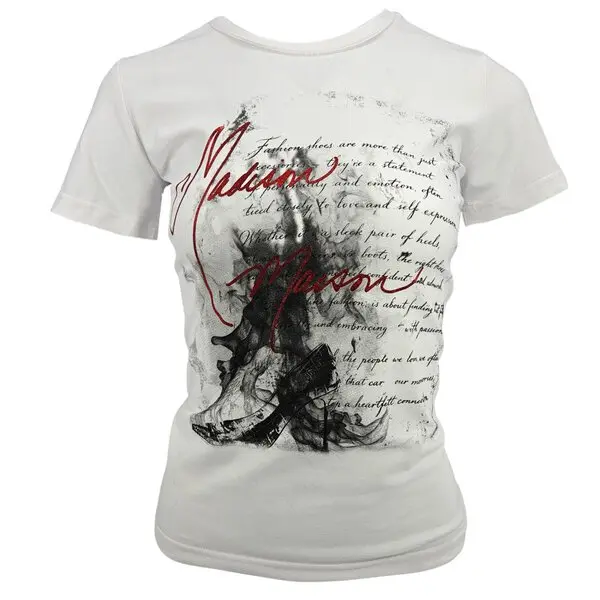 MADISON MAISON Graphic Print T-shirt - White