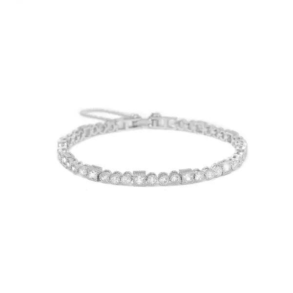 SHABELLA NYC Multi-shaped Bracelet - Silver