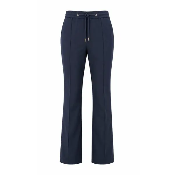 DAVID WEJ Ashford Relaxed Loose Fit Drawstring Trouser In Navy - Blue