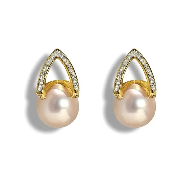 NINEMOO Arché Pearl Earrings - Gold