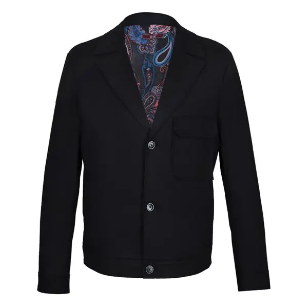 DAVID WEJ Ashford Relaxed Patch Pocket Jacket - Black