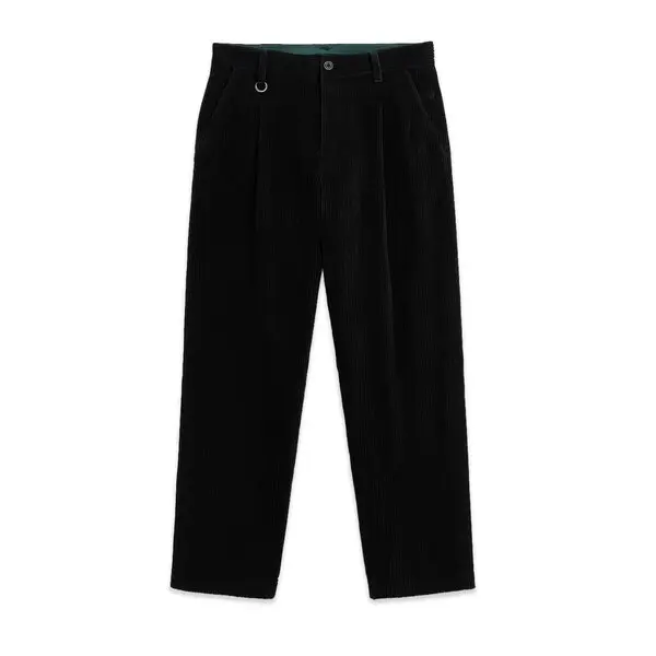Éclectique Pleated Corduroy Trousers Mercer - Black
