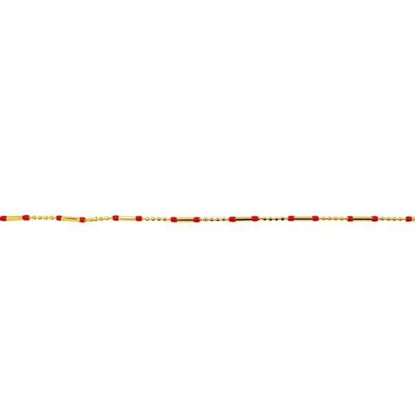 1610ISTANBUL Istanbulit Red Enamel Bracelet - Gold
