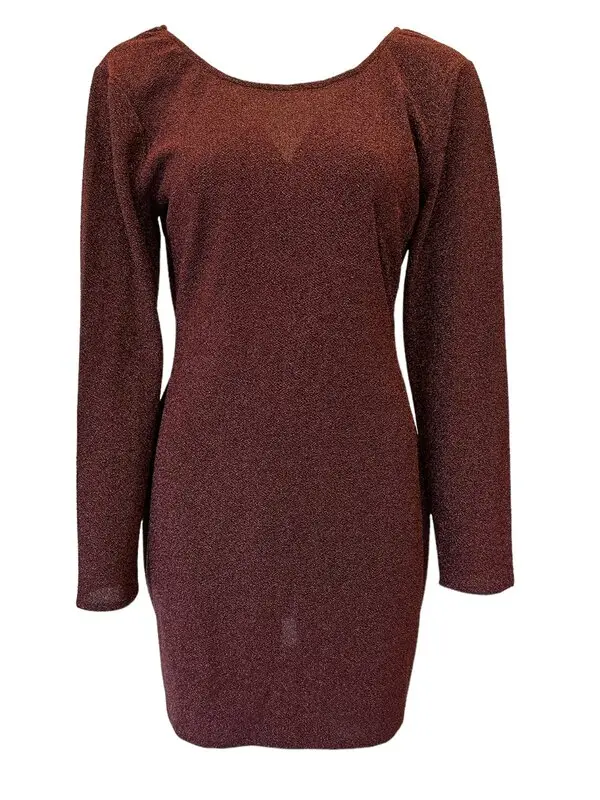ANY OLD IRON Oxblood Cure Shimmer Dress - Red