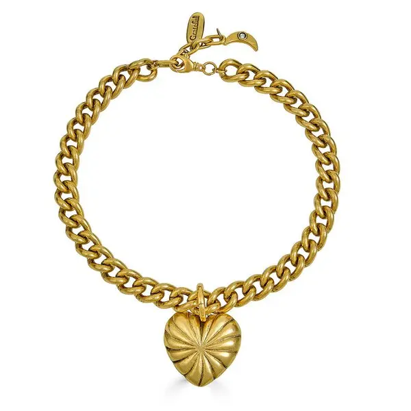 LONI PAUL JEWELRY Grateful Heart Necklace - Gold