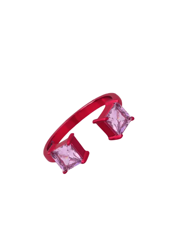 LAVANI JEWELS Togusa Fuchsia Ring - Pink