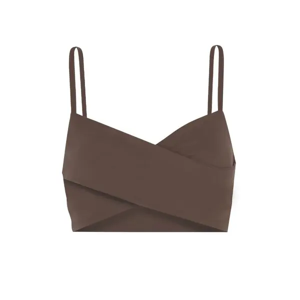 YORSTRULY Cross Over Shorts Bralette Rusty - Green