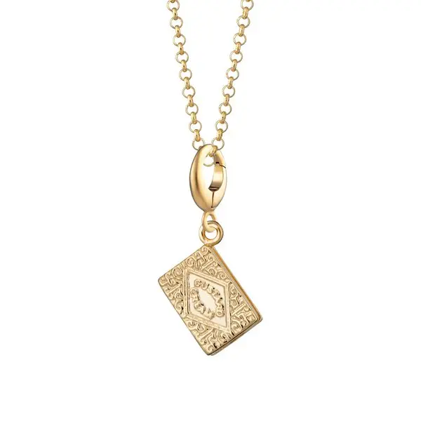 LILY CHARMED Plated Custard Cream Biscuit Charm Necklace - Gold