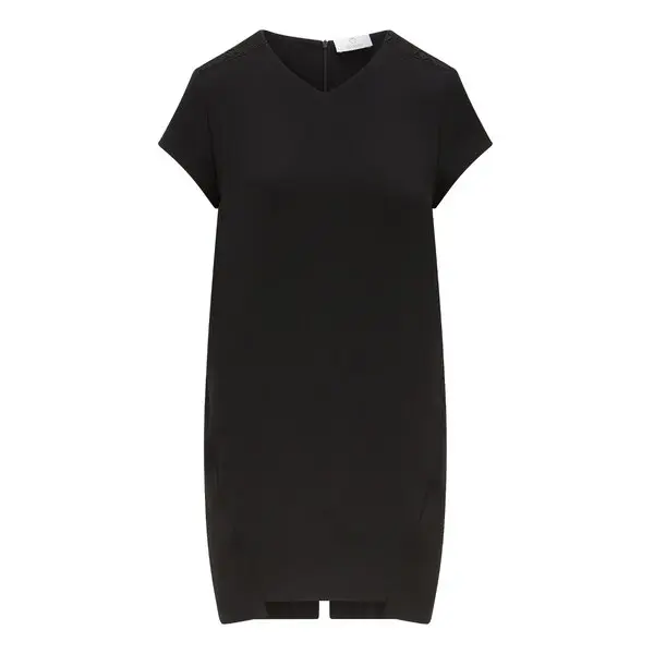 AUGURI Silk Dress - Black