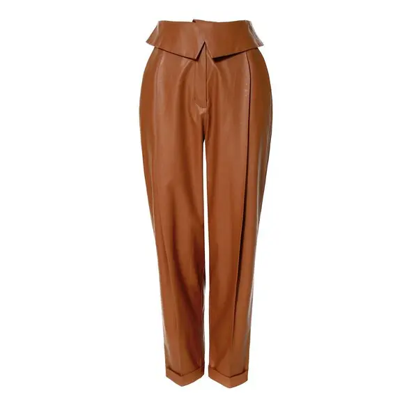 AGGI BY HALEWSKI Xenia Raw Umber Pants - Brown