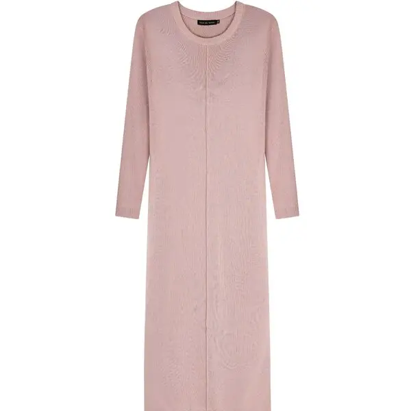 RAVE ON TREND Knitted Maxi Dress - Pink
