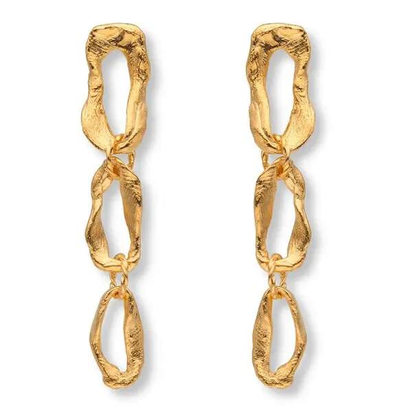 EVA REMENYI Vacation Long Chain Earrings - Gold