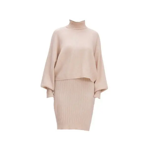 MONOSUIT Neutrals Stellar Harmony Sweater And Dress Set - Beige