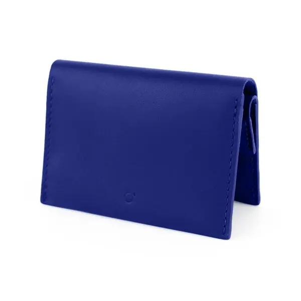 GODI. Handmade Coin & Card Leather Wallet Cobalt - Blue