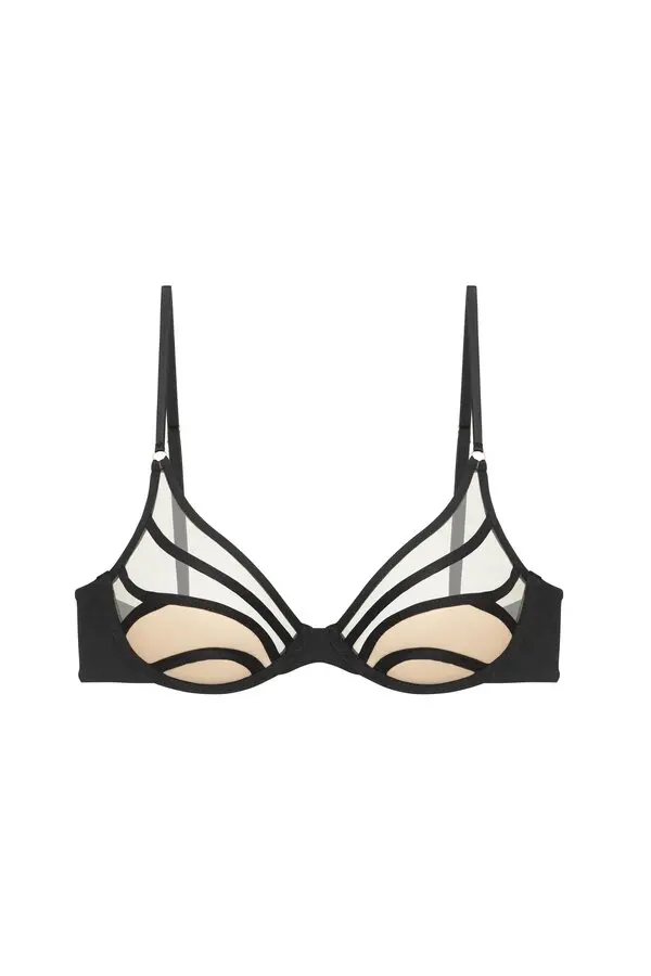 GOD SAVE QUEENS Lana Push Up Bra - Black