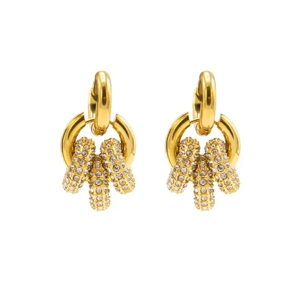 VICKY&NICO Sphere Harmony Trio Earrings - Gold