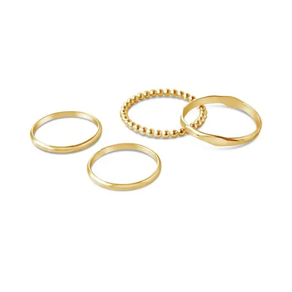 GLAMROCKS JEWELRY The Favorites Ring Set - Gold