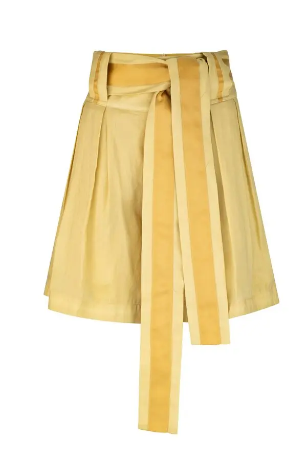 DREF Florence High Waist Short Mustard - Yellow