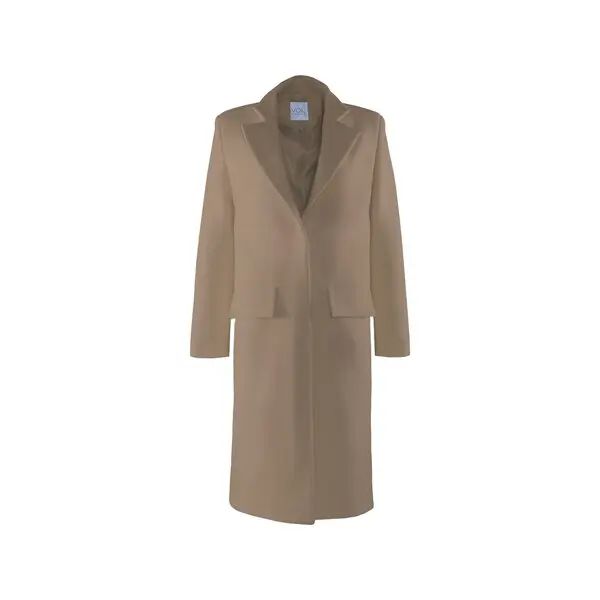 VESTIAIRE D'UN OISEAU LIBRE Neutrals Cashmere Coat - Beige