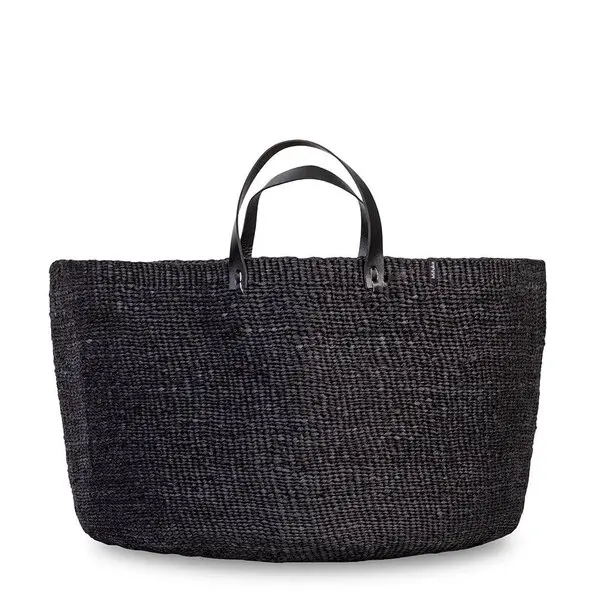 MIFUKO Kiondo Floor Basket With Handles Xxl - Black