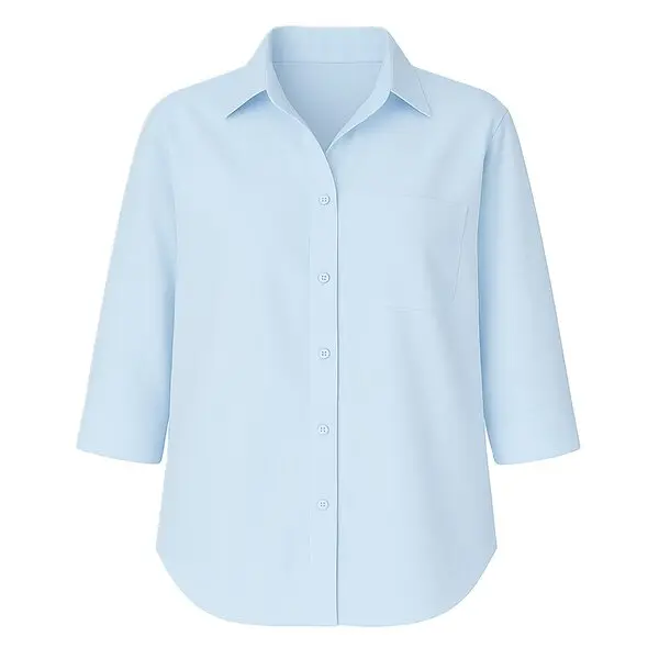 DECOFLUX HOME Cotton Percale Shirt Light - Blue