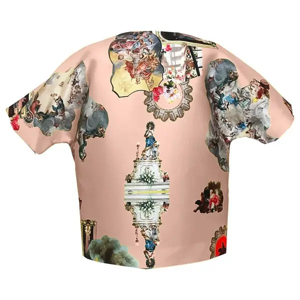 MAXJENNY Cropped Jacket With Bow Sicily Salmon - Pink