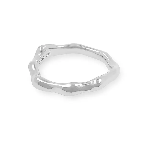 Côté Caché Organic Band Ring - Silver
