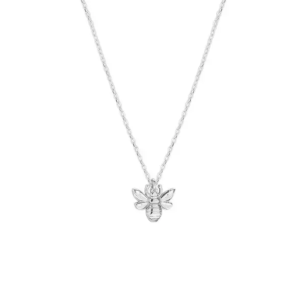 SPERO LONDON Sterling Bee Pendant Chain Necklace - Silver
