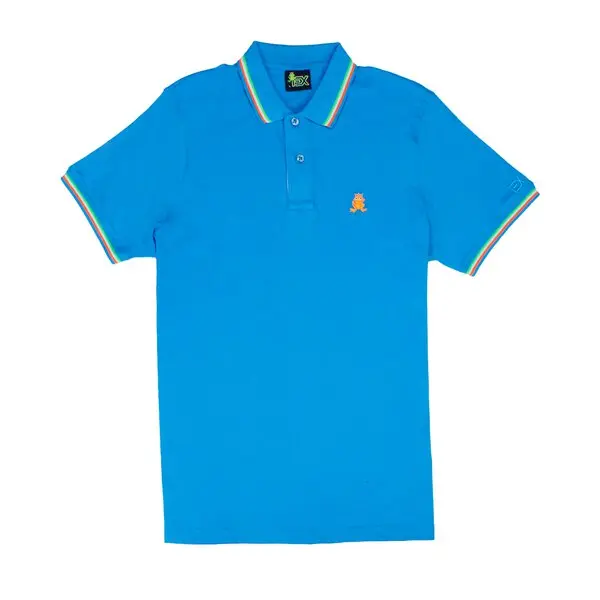 EIGHT X Corsica Frog Slim Fit Polo - Blue