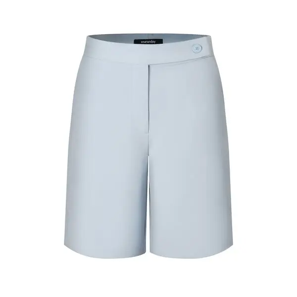 SMART AND JOY Minimalist Bermuda Shorts - Blue