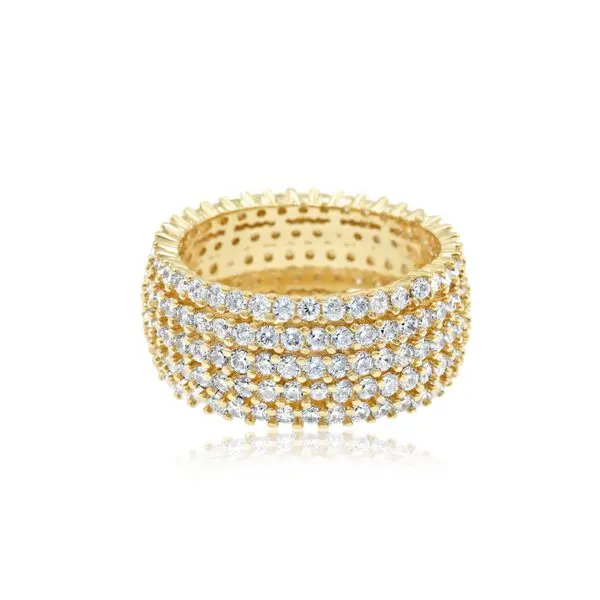 SHYMI Pave Cigar Ring - Gold