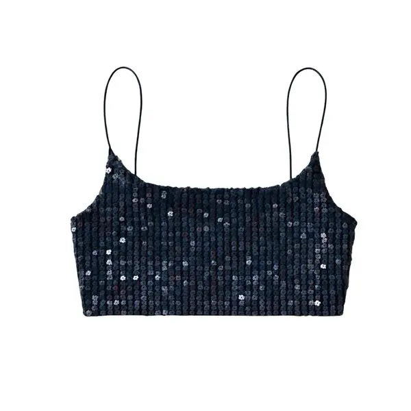 YORSTRULY Skinny Bra Midnight Sequinned - Blue