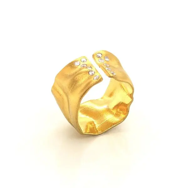 LINYA JEWELLERY Coras Stone Ring - Gold