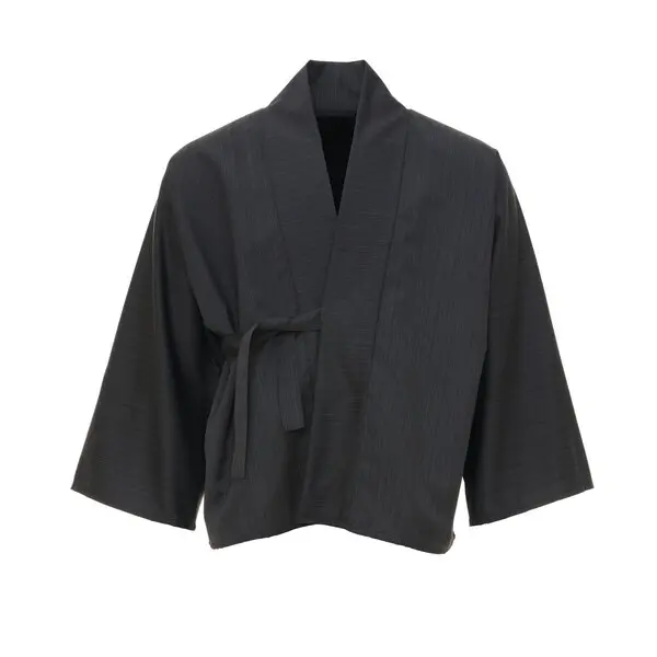 MOE Graphite Stripe Wool Jacket Reversible - Grey