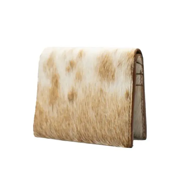 GODI. Handmade Cow Hair-on-hide Bifold Wallet – Natural - Brown
