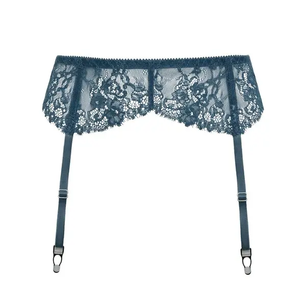 DARILY UNDERWEAR Garter Belt Ocean Light - Blue