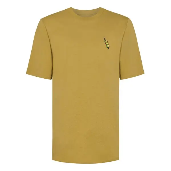 INGMARSON Olives Embroidered Organic Cotton T-shirt - Green