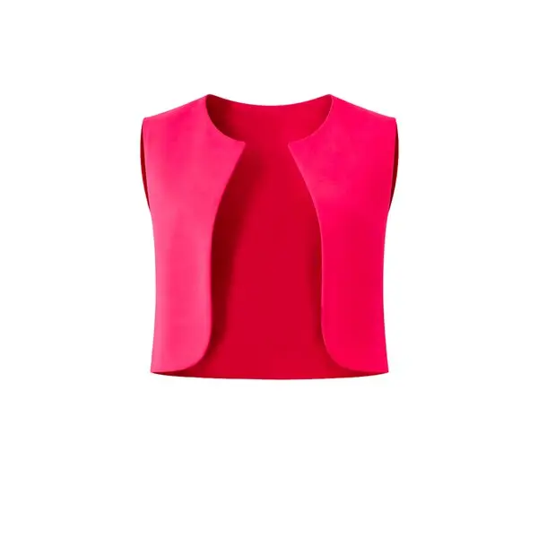 LUMINA ELIGMA The Arabesque Vest Ensemble – Fuchsia - Pink